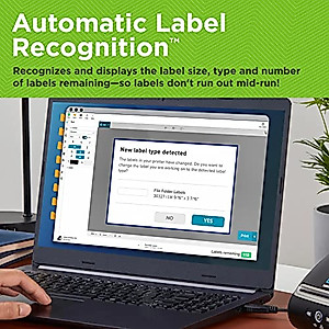 DYMO LabelWriter 5XL Direct Thermal Label Printer with USB and Ethernet Connectivity, Black - Monochrome, 62 Labels Per Minute, 300 dpi, 4 x 6