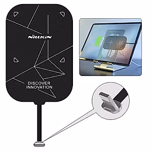 Nillkin Wireless Charger Receiver for ipad - Qi Coil for Tablet Wireless Charging, Compatible with iPad 9th/8th/7th Generation, MagicTag Plus Lightning Long