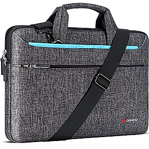 DOMISO 14 inch Laptop Sleeve Shoulder Bag Water-Resistant Protective Messenger Bag Business Briefcase Handbag for 14" Notebook/Lenovo ThinkPad E480 Yoga 920/13.5" Microsoft Surface Book, Blue