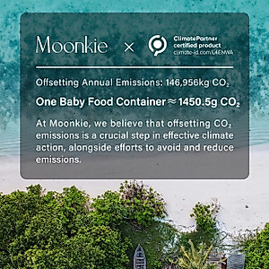 Moonkie Silicone Baby Food Containers | 4 oz Baby Food Storage Jars with Airtight Lids | Reusable Baby Food Jars, Freezer,Microwave and Dishwasher Safe, Perfect for Infant & Toddler