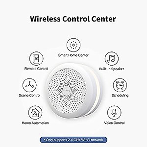 Aqara M1S Smart Hub, Wireless Smart Home Bridge for Alarm System (2.4 GHz Wi-Fi Required), Home Automation, Remote Monitor and Control, Supports Alexa, Google Assistant, Apple HomeKit and IFTTT