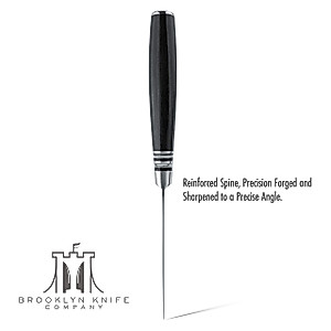 Brooklyn Knife Co. Paring Knife - Japanese Seigaiha Series - Etched High Carbon Steel 3.5-Inch