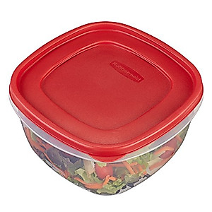 Rubbermaid Easy Find Lids Food Storage Container, 14 Cup, Racer Red