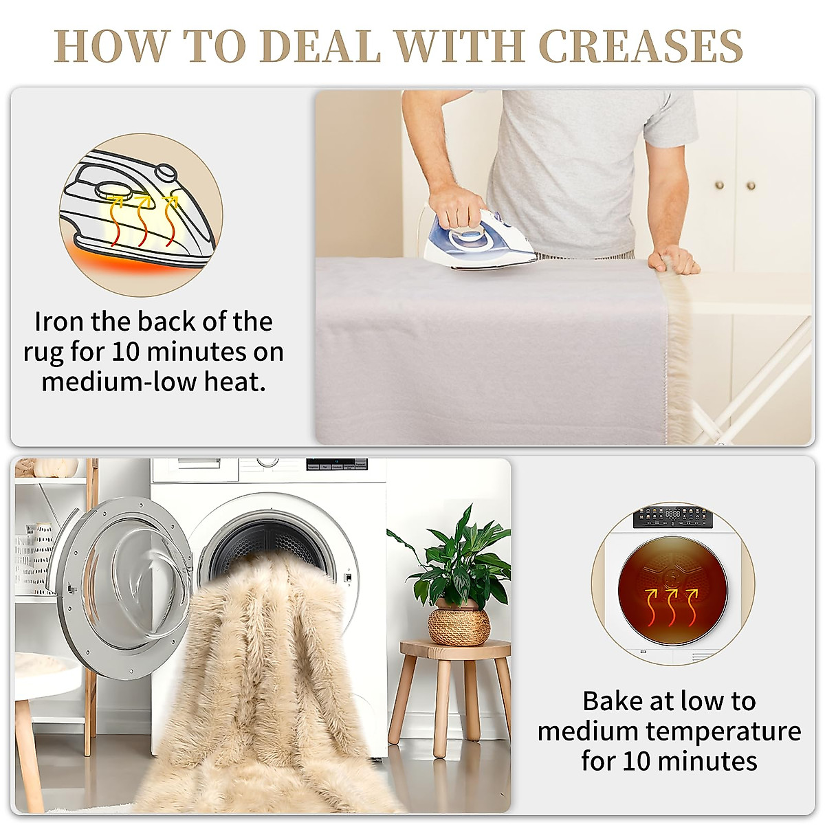 Faux Fur Rug, Beige Small Fluffy Rug for Sofa Chair Couch Cover 2x4 Feet, Ultra Soft Fuzzy Shag Rug for Bedroom, Indoor Shaggy Plush Floor Carpets Luxury Home Decor for Bedside