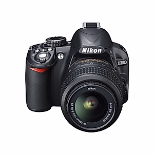 Nikon D3100 14.2MP DSLR Camera with AF-S DX 18-55mm f/3.5-5.6 VR Zoom Lens - (Black) (Discontinued) (Renewed)