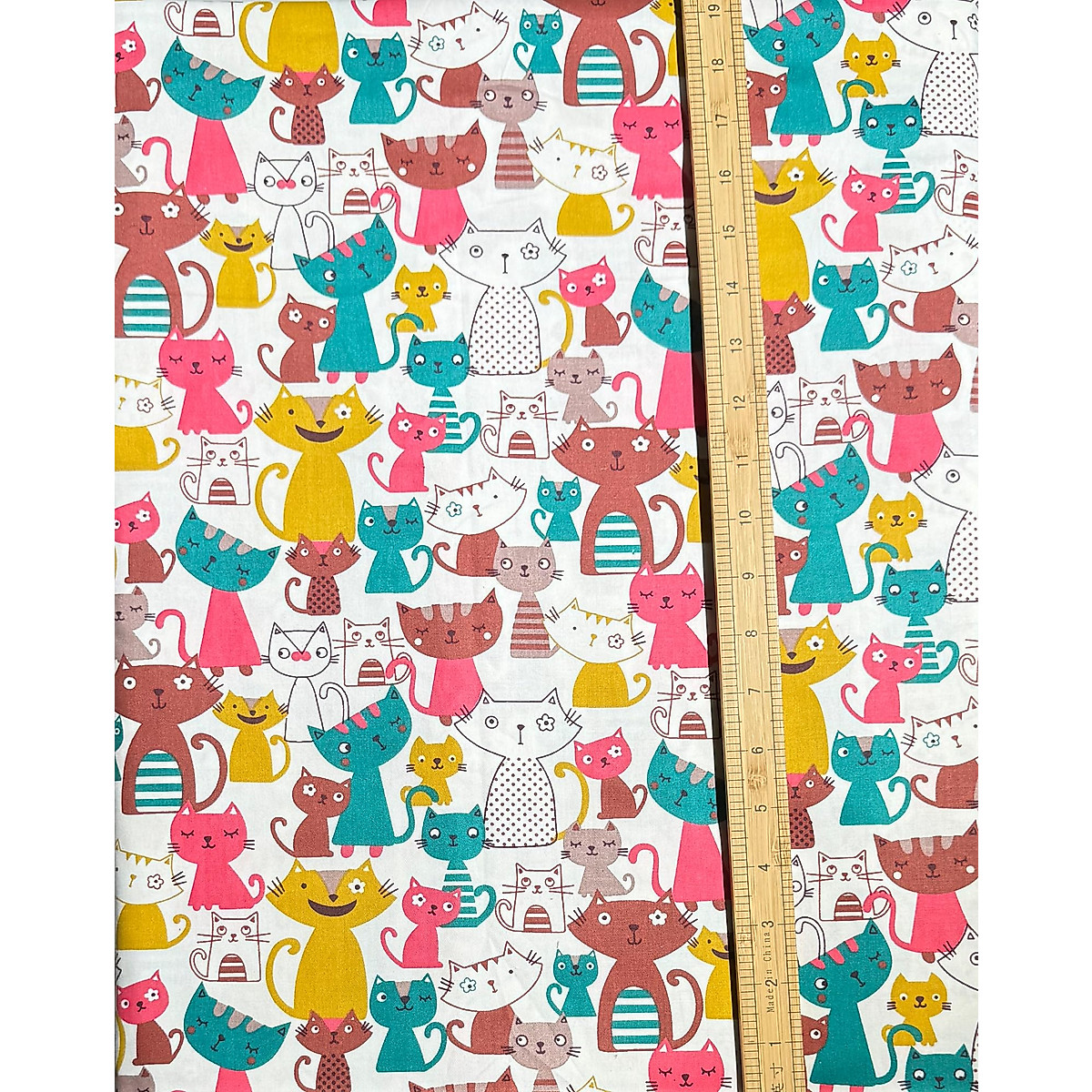 8Pcs Cute Animal Cats Fabirc Fat Quarters Cotton Fabric Bundles,for Quilting,Sewing and DIY Crafts,18 x 22 inches. …