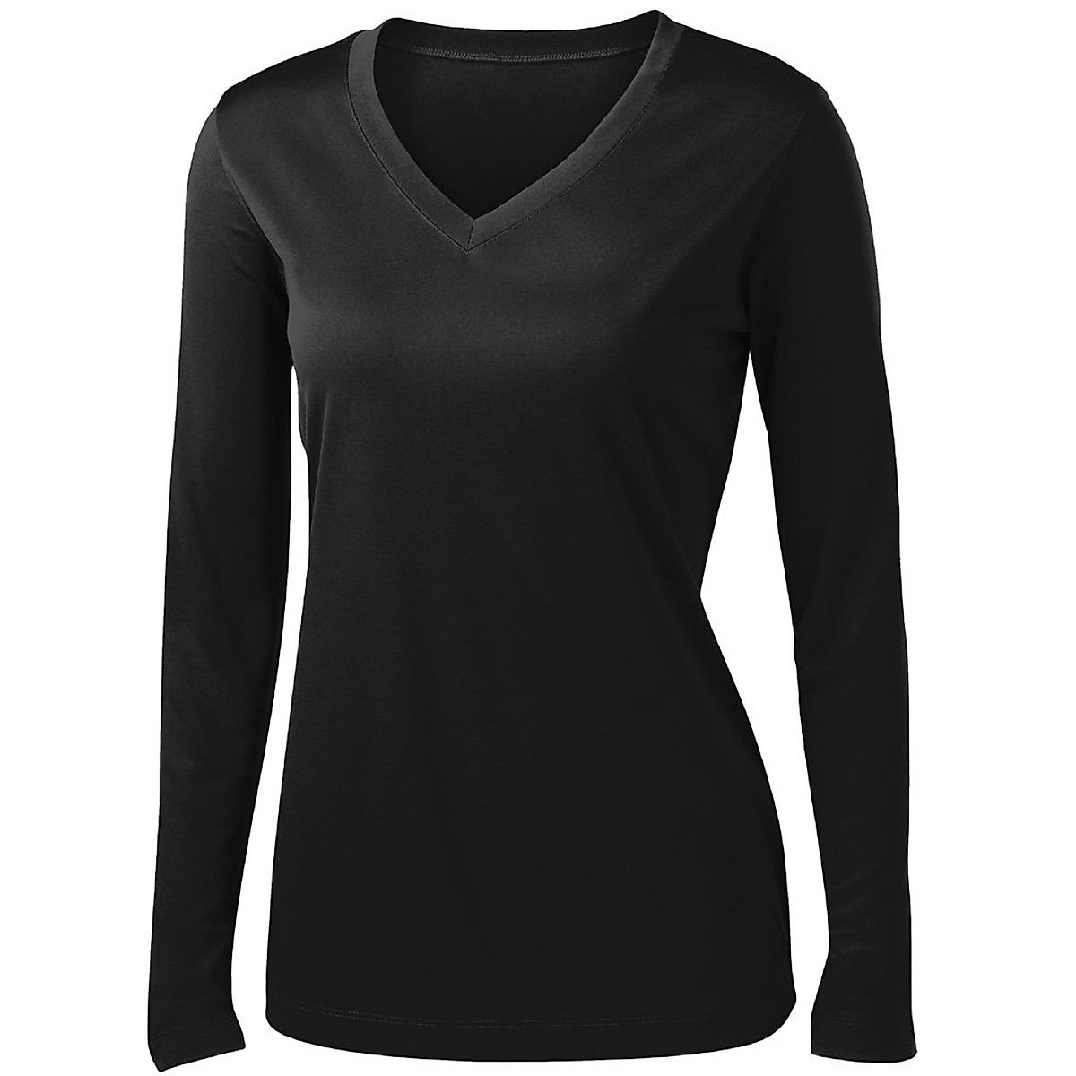 Women's Long Sleeve Moisture Wicking Athletic Shirts UP F50+ UV Rash Guard Sun Protection Black-M