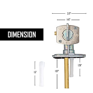 UTSAUTO Fuel Tank Petcock Valve for Yamaha YFS200 YFM250 YFM350 YFM400 YFM600 YFZ350 YFZ450 Suzuki DRZ400 FZR600 LT80 LTZ250 LTZ400 Raptor 660 Wolverine Banshee 350 Grizzly Blaster