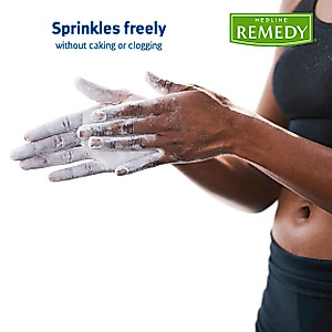 Medline Remedy Essentials Cornstarch Powder (14 oz Bottle), Fresh Scent, Talc Free, Shaker Top, Skin Care, Absorbs Sweat, Soothes, Reduces Friction & Chafing, For Adults, Feet, Groin