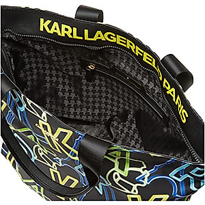 Karl Lagerfeld Paris Amour Small Backpack, Black/Neon Clps Maybelle SLG