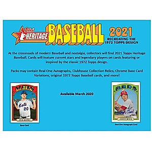 Topps 2021 Heritage Baseball Retail Fat Pack (Set of 3)
