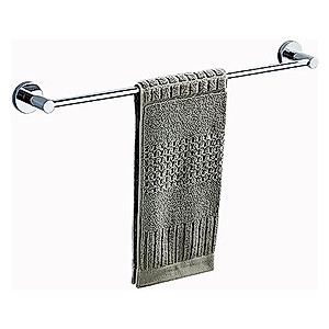 Towel BAR Rack Towel Rack Single Towel Storage Rack Towel Bar Copper Towel Rod,Wall Mounted Round Towel Rail for Bathroom or Kitchen,Polished Chrome Finish/70Cm (Size : 70Cm)