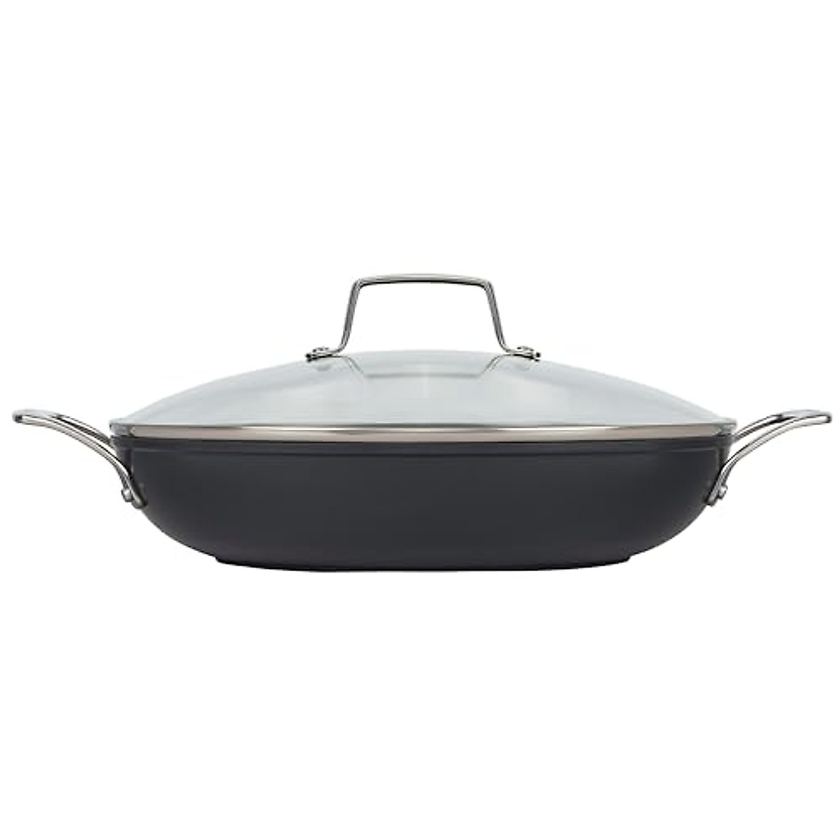 Le Creuset Essential Non-stick Ceramic Shallow Braiser with Glass Lid, 3.9 qt.​