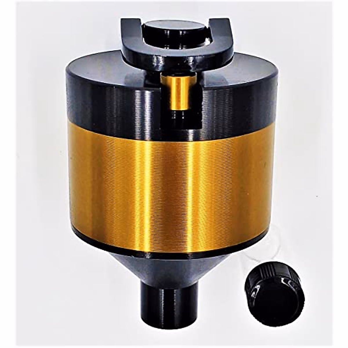 Coarse to Fine Spice Mill, Black and Gold Color