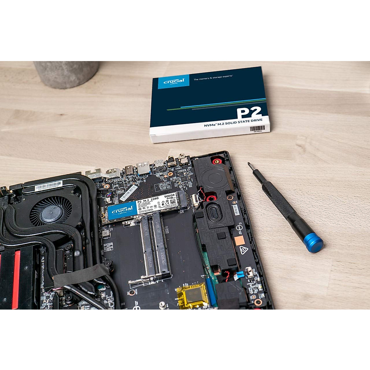 Crucial P2 1TB 3D NAND NVMe PCIe M.2 SSD Up to 2400MB/s - CT1000P2SSD8