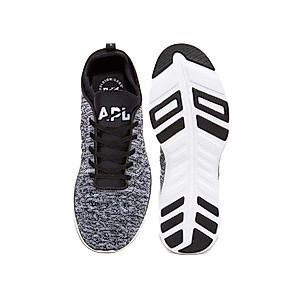 Athletic Propulsion Labs (APL) Men's Techloom Phantom Sneaker, Black/White/Melange, 11