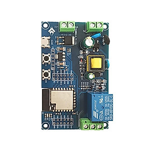ESP32-C3 Single-Channel Wireless Fidelity Relay Switch Development Board ESP-C3-12F Remote Switch Control Module Supporting AC 90V-250V & DC 7V-12V Power Supply 4M Byte Flash