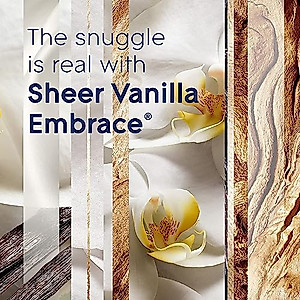 Glade Candle Sheer Vanilla Embrace, Fragrance Candle Infused With Essential Oils, Air Freshener Candle, 3-Wick Candle, 6.8 Oz, 3 Count