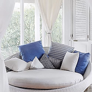 4 Pack Magnetic Curtain Tiebacks Convenient Drape Tie Backs Weave Holder for Window Draperies Hold Curtains Drape Ties Backs 16 inch Holdback (Sliver Gray)