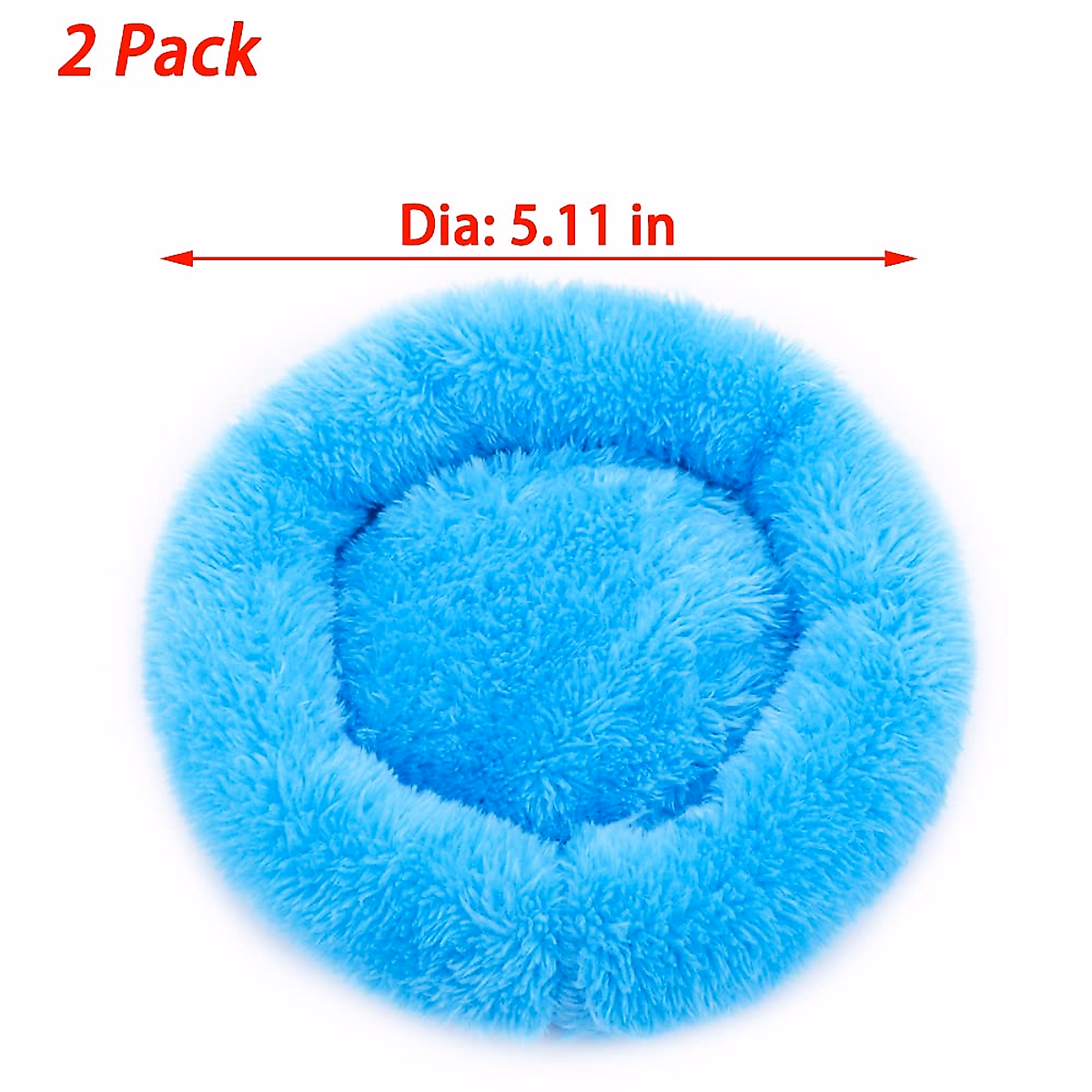 VTurboWay 2 Pack Bird Nest Mat, Bird Coconut Shell Pad for Bird Parrot Budgie Parakeet Cockatiel Conure Lovebird Canary Finch Nest (Colors May Vary)