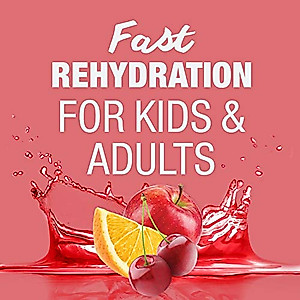 Pedialyte Advanced Care Electrolyte Solution, 1 Liter, 8 Count, with PreActive Prebiotics, Hydration Drink, Cherry Punch