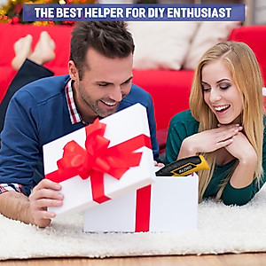 VLOXO Cordless Cardboard Cutter, Electric Scissors for Fabric with Safety Lock, Rotary Cutter Multi-Cutting Tools, Rechargeable Powerful Fabric Cutter for Carpet Leather Felt with Storage Box