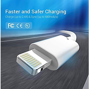 Marchpower Lightning Cable MFi Certified, 3Pack 6FT iPhone Charging Cable, USB A to Lightning Charger Cable for iPhone 14 Plus 13 Pro Max 12 11 Pro Max Xs Max X 8Plus 7Plus 6S iPad Mini 6 iPod White