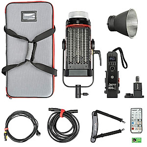 Aputure LS C300D Mark II COB Light Storm 350W 55000lux Daylight Balanced Led Video Light V-Mount CRI97+ TLCI97+ 8 Built-in Lighting Effects Sidus Link App Control 2.4G 100m Wireless Remote Control