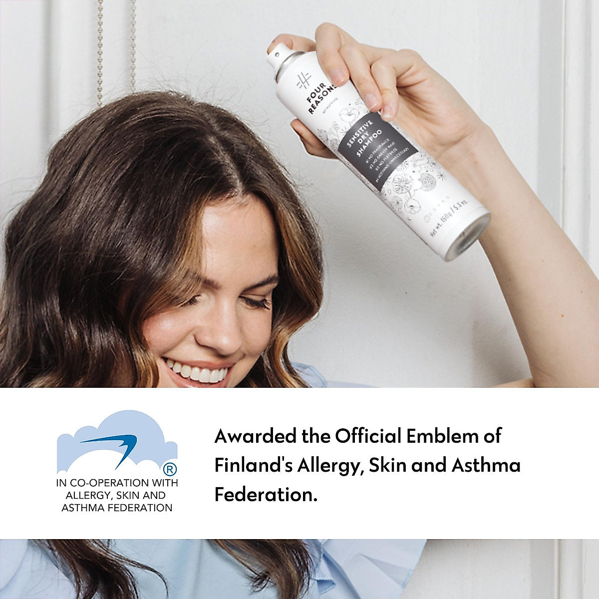 No nothing Dry Shampoo for Women - Waterless Unscented Dry Shampoo for Dark, Blonde, Oily Hair. Hypoallergenic, Fragrance free for Sensitive Scalps 5.3oz