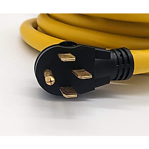Connecticut Electric 25 Foot Generator Power Extension Cord, 50 Amp, 4 Prong, NEMA 14-50P to SS2-50R (CS6364)