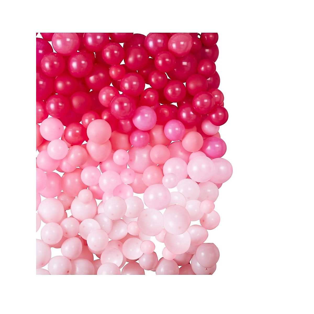 Ginger Ray Ombre Pink Balloon Latex Wall Party Decoration Alternative Arch Selfie Backdrop, Stargazer Birthday, DIY 210 Pack