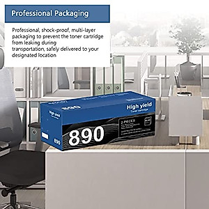SAOUOT TN890 UItra High Yield Toner Cartridge TN-890 Compatible Replacement for Brother TN890 Toner HL-L6250DW L6400DW L6400DWT MFC-L6750DW L6900DW Printer 2-Pack Black