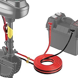 Trolling Motor Battery Cable Extension Wire Kit-6 Feet 8 Gauge Wire for Extending Battery Cable to Trolling Motor,Fits Marine Fishing Boat