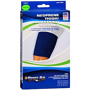 Sport Aid Neoprene Thigh/Hamstring Support Medium 1 Each (Pack of 2)