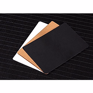 AimtoHome Paper Greeting Pack of 50 pcs Cards - Blank Tent Table Place Cards - Great for Wedding, Folded Seat Assignment Setting Label, Banquet Party Event, 3.5 x 2.7 Inch（Black)