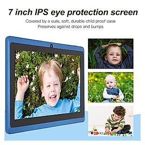 CHICIRIS Children Tablet, 7 Inch 1GB RAM 8GB ROM WiFi Kids Tablet for Work for Home (US Plug)