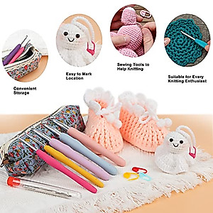 OWill 14 Piece Crochet Hooks Set, Crochet Kits Suitable for Beginners Adults, Soft Grip Crochet Needles with Storage Case, Ergonomic Crochet Hooks Applications for Knitter Enthusiasts