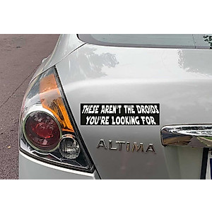Gear Tatz - These aren't The Droids You're Looking for - Movie Tribute Car Magnet - 9.5 X 2.75 inches - Professionally Made in The USA - Magnetic Decal