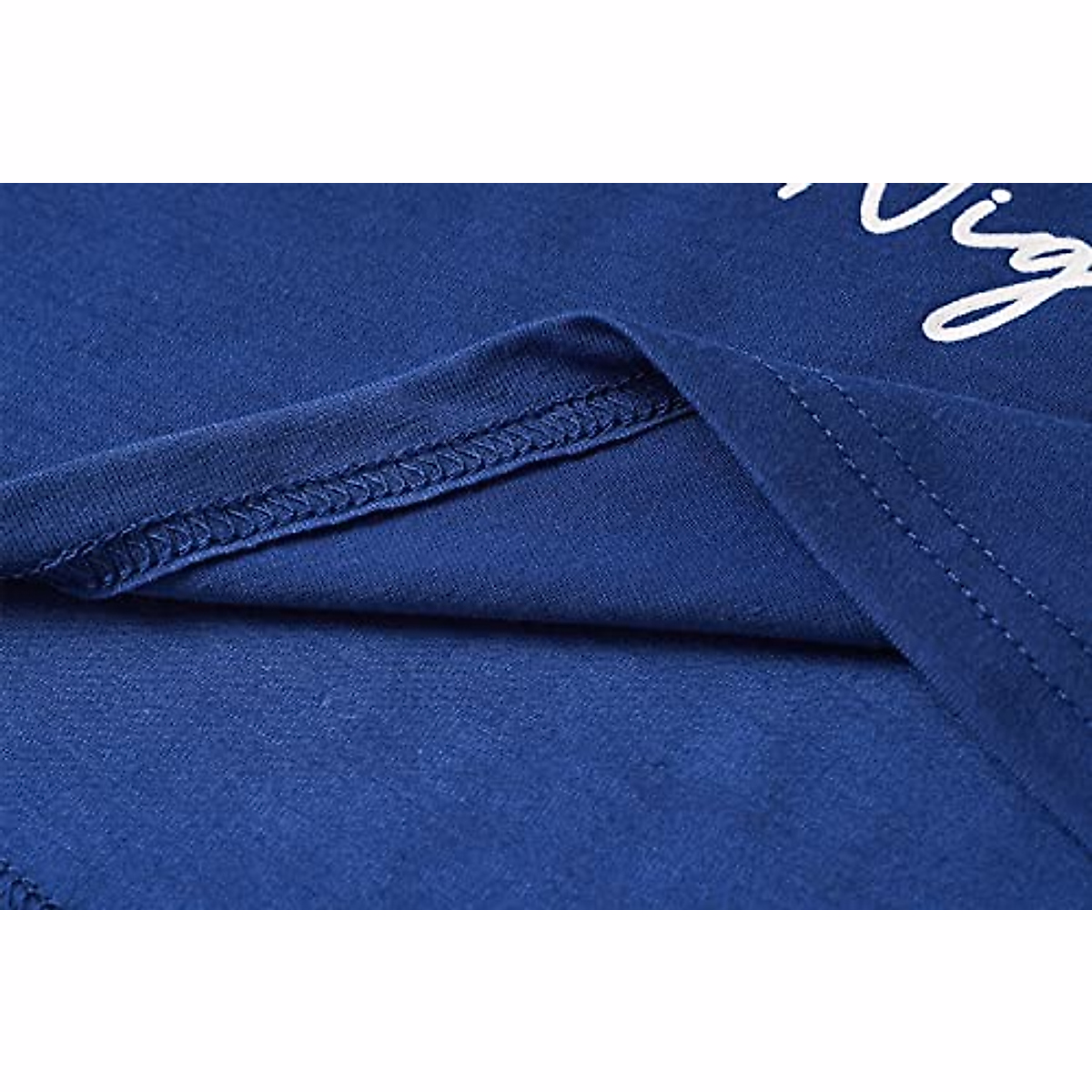 YIJIU Women's V-Neck Sleepwear Cute Short Sleeves Top with Capri Pants Pajama Set 2 Piece Pjs Sets,Blue Sheep,XL