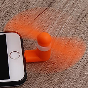 GaiRen Mini Phone Fans, Cellphone Fan Compatible with iPhone 12/13/X/Xs/Xr Cell Phone Summer Accessories (6 Packs)