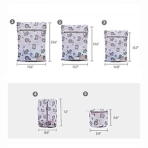 Mesh Laundry Bag，Durable Delicates Mesh Wash Bag for Hosiery, Stocking, Underwear, Bra Lingerie, Sweater,etc.Travel Organization Washing Bag