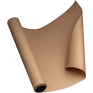 Kraft Paper Roll 30'' x 1800'' (150ft) Brown MEGA Roll - Made in USA 100% Natural Recycled Material - Perfect for Packing, Wrapping, Butcher, Craft, Postal, Shipping, Dunnage and Parcel