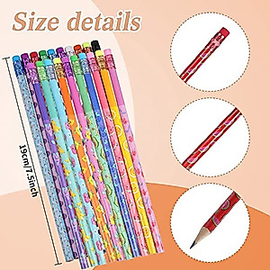 Marspark 40 Pieces Scented Pencils Holiday Pencils Welcome Back to School Pencils Cool HB Pencils for Kids Wood Smelly Pencils with Erasers Birthday Pencils for Students Classroom Reward