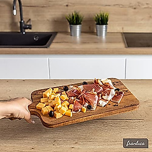 Boardlette Wood Cutting Board, Wooden Cutting Boards for Kitchen, Serving Board, Chopping Board, Wood Cutting Boards for Meat Cheese Bread Vegetables, Acacia Wood Medium