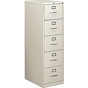 Hon 315CPQ Five-Drawer, Full-Suspension File, Legal Size, 26-1/2-Inch D, Gray