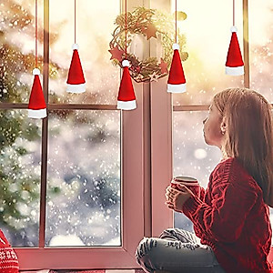 cobee 20 Pcs Christmas Cutlery Holders, Christmas Santa Hats Silverware Holders, Xmas Hat Tableware Cutlery Bags Christmas Pocket Knifes Forks Holders Dinnerware Decorations for Home Party