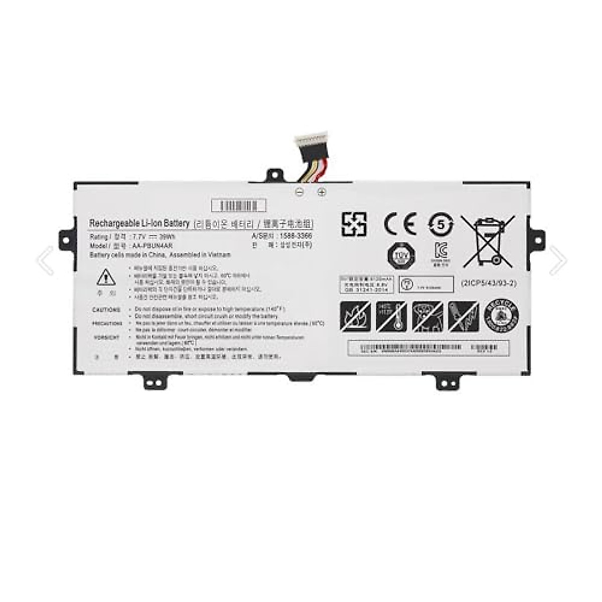 TsuLin AA-PBUN4AR 39Wh Laptop Battery Compatible with Samsung Notebook 9 Spin 900X5L 940X3L NP900X5L NP940X3L NT900X5P NT900X5H NT900X5W NT900X5L NT901X5L NT900X5M Series