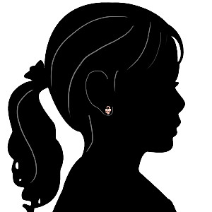 Ballet Dancer Stud Earrings 925 Sterling Silver CZ Rose Gold Plated Ballet Dancer Stud Earrings for Women Teen Daughter Ballerina Nickel Dance Graduates Jewelry