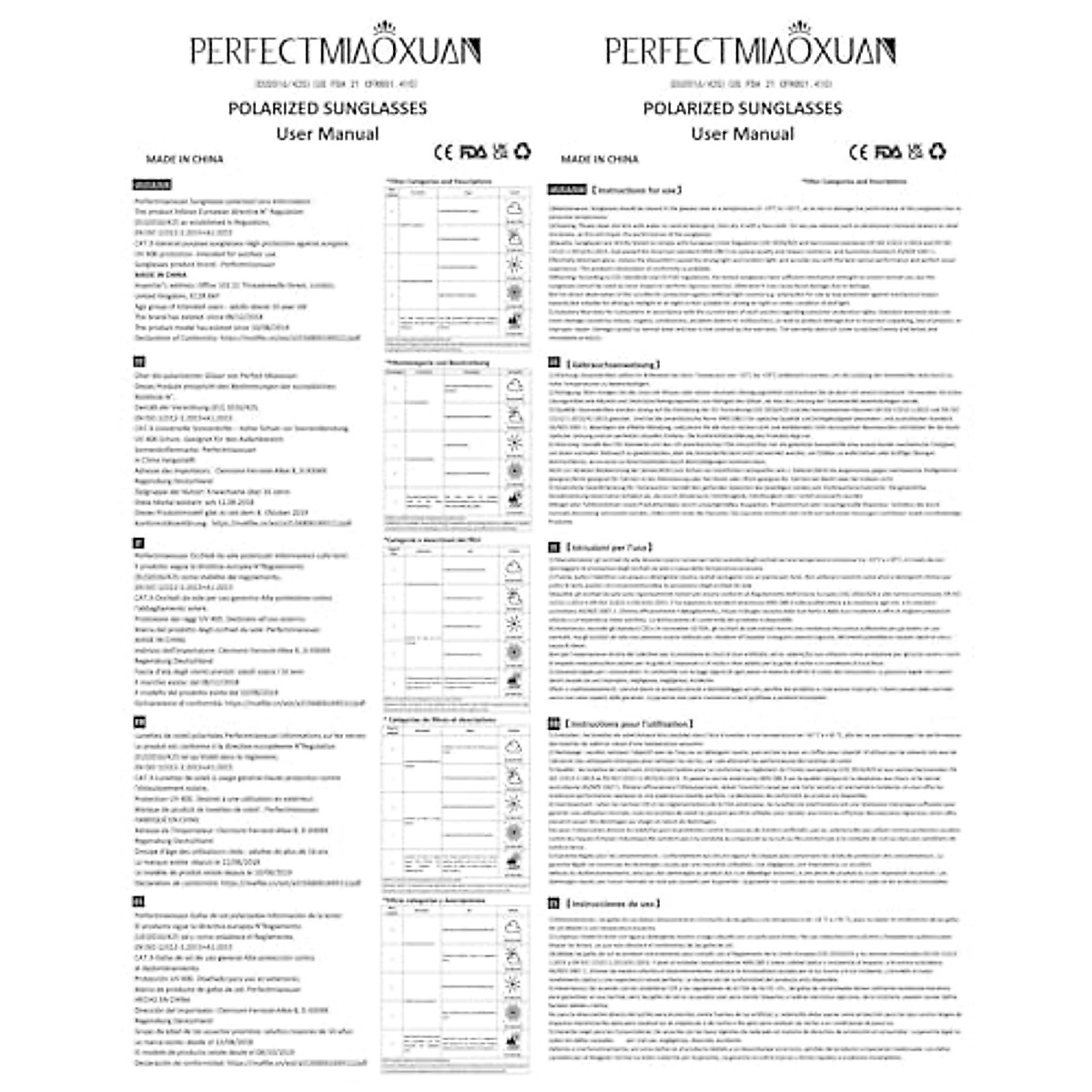 Perfectmiaoxuan Polarized sunglasses for men/women; light frame; HD pilot lenses; Golf/driving/fishing/travel Eyewear