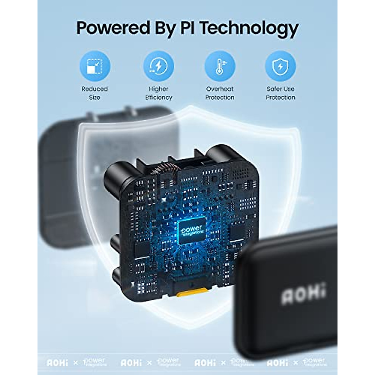 USB C Charger, AOHI 40W Fast Charger Adapter 2-Port Type-C PD Wall Charger Foldable Power Adapter for iPhone 14/Plus/Pro/Pro Max 13/Mini/Pro/Pro Max /12, Galaxy, Pixel 5/4/3, iPad Pro/Air, Black